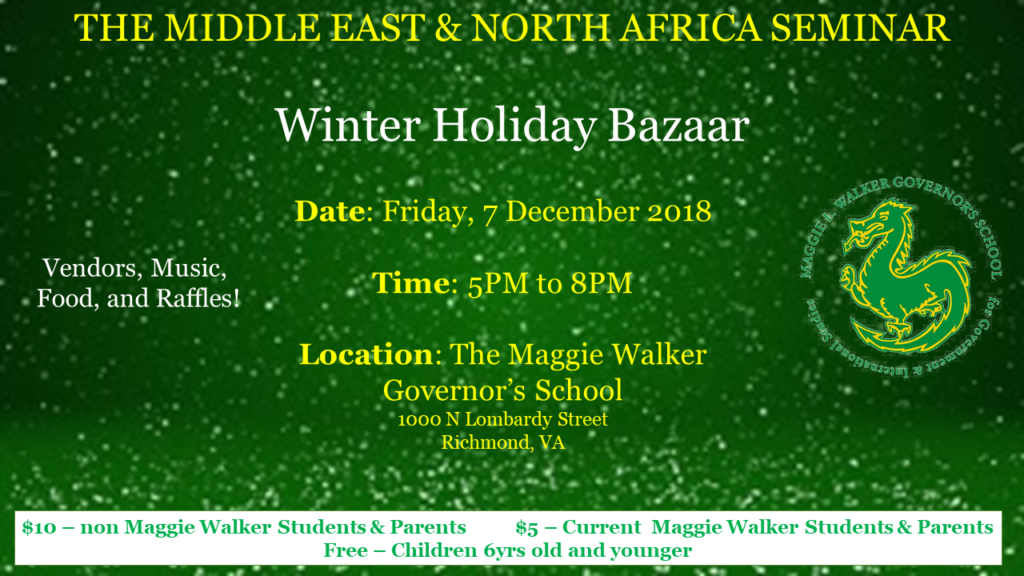Save the Date for the Winter Holiday Bazaar, December 7th, Benefiting ...