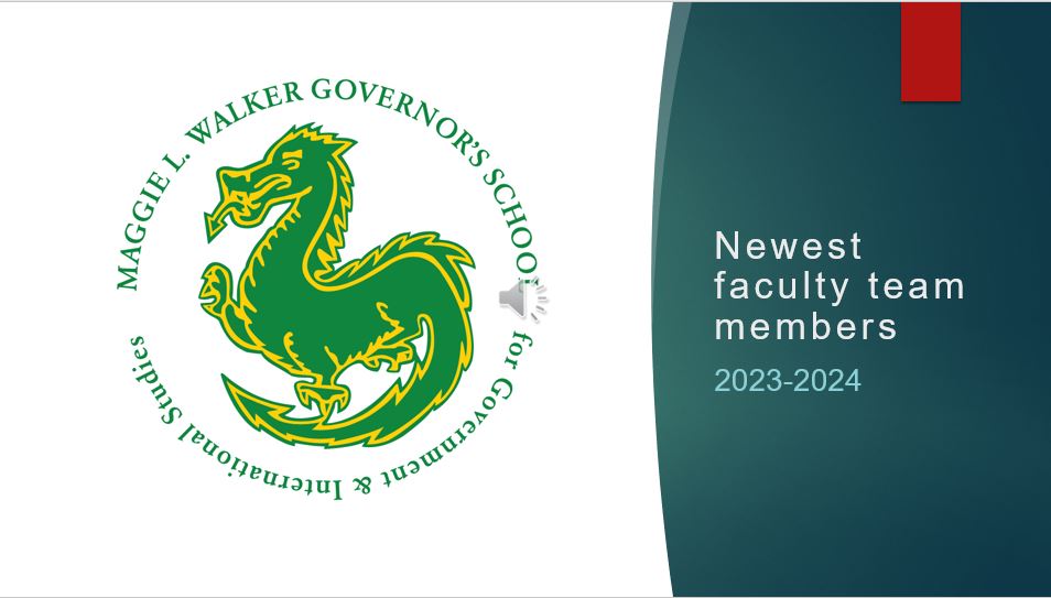 Introducing new MLWGS faculty members 2023-2024 - Maggie L. Walker ...